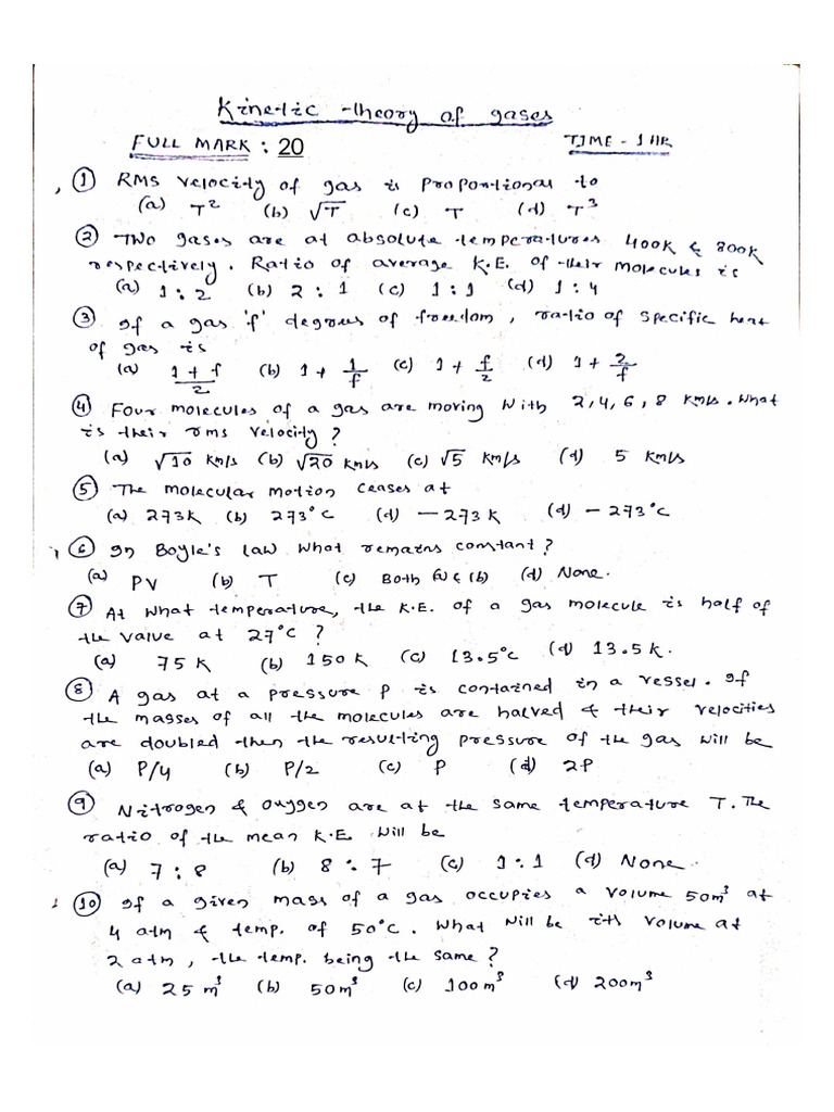 KTG MCQ 20 Marks | PDF
