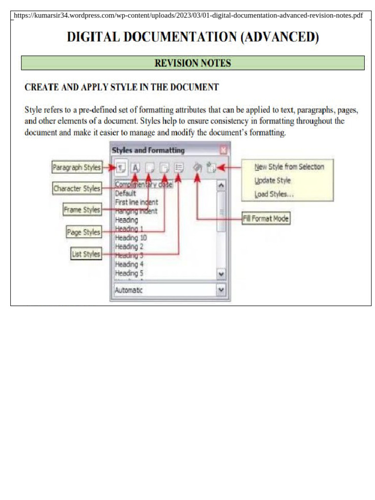 Digital Document - Class 10 | PDF