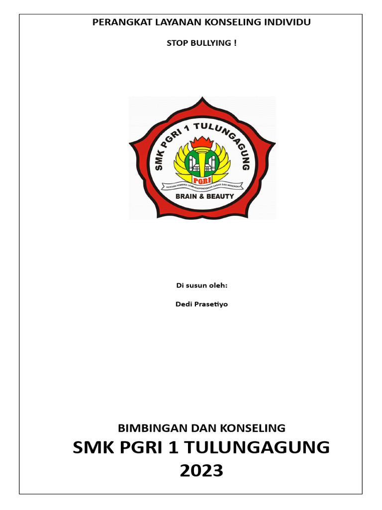 RPL Konseling Individual - Stop Bullying Individual | PDF