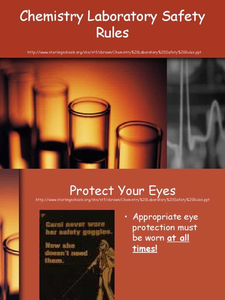Chemistry Laboratory Safety Rules Pdf Laboratories Wound