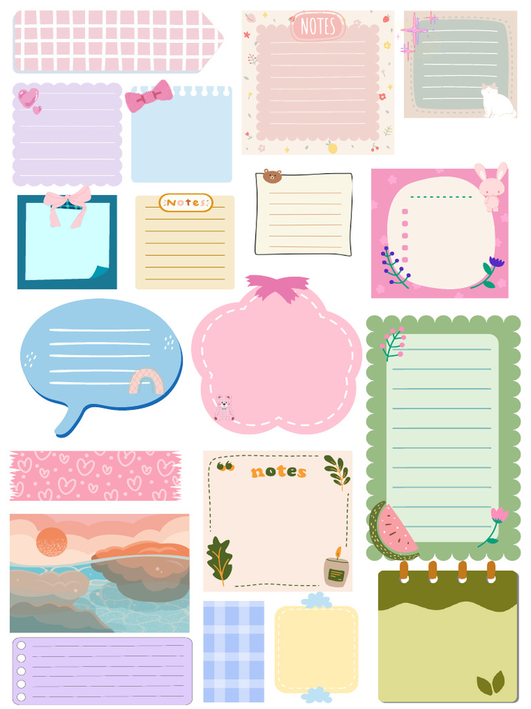 Beige Pink Fun Annual Planner Document A4 | PDF