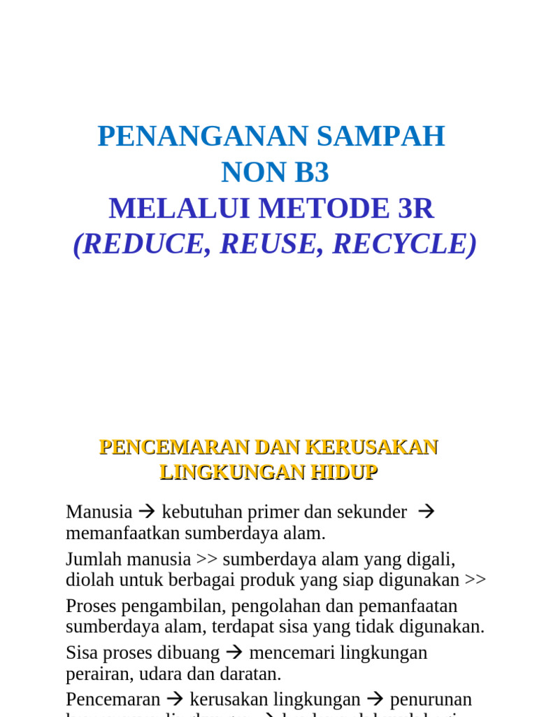 7_Sampah Non B3 | PDF