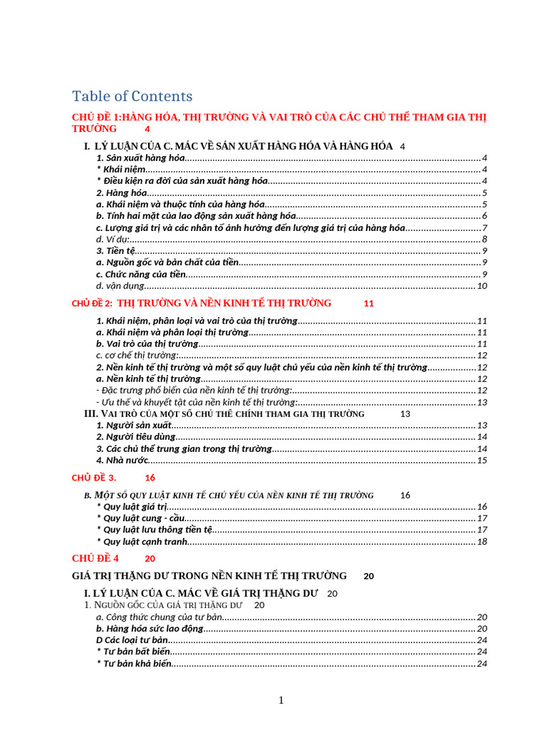 HDOT-KINH-TẾ-CHÍNH-TRỊ-MÁC-LÊNIN (1) | PDF