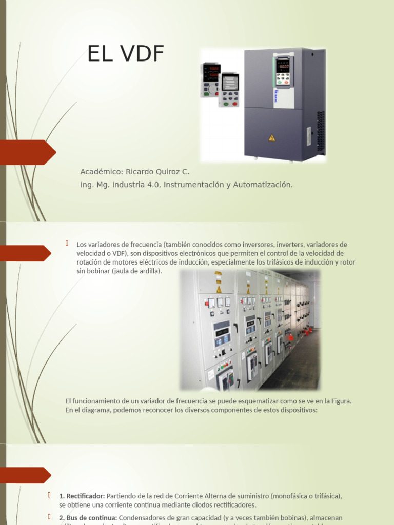El VDF | PDF | Corriente eléctrica | Bienes manufacturados