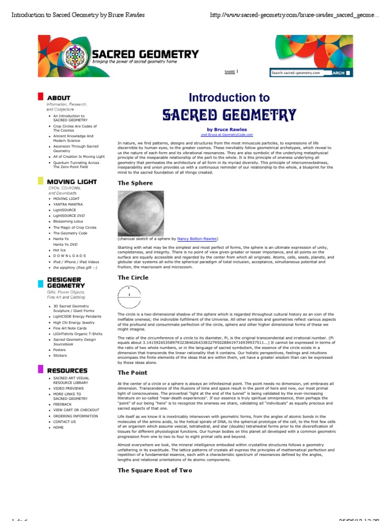 Introduction To Sacred Geometry | PDF | Geometry | Space