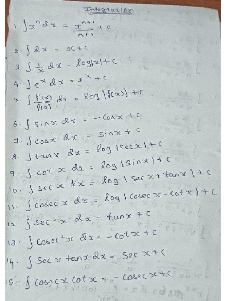 Integration and Differentiation | PDF