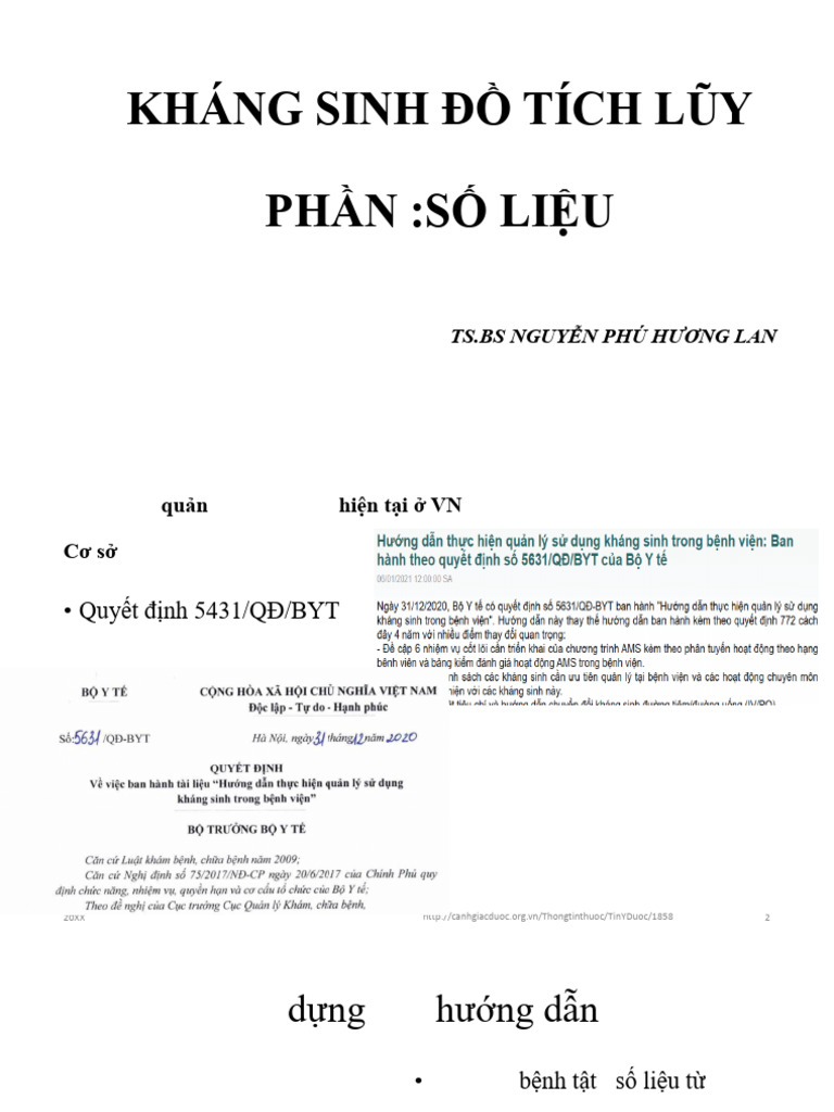 Kháng Sinh Đồ Tích Lũy (Cdc 2025) Nphlan | PDF