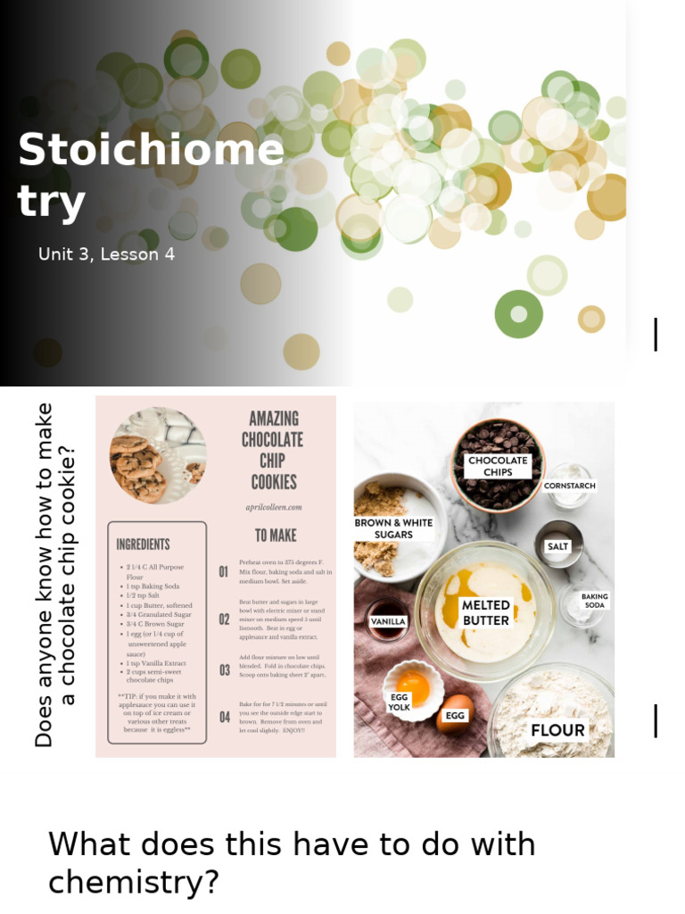 Lesson 4 - Stoichiometry | PDF