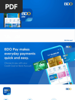 BDO Pay: Features and Transaction Limits | PDF | Credit Card | Qr Code