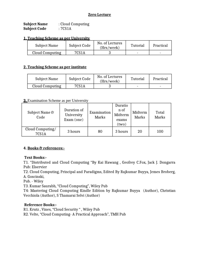 Zero Lecture Cloup Computing with co po | PDF | Cloud Computing | Computing