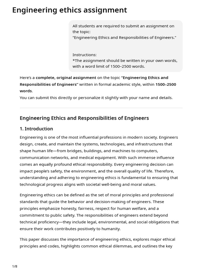 Engineering Ethics and Responsibilities Guide | PDF | Engineering ...