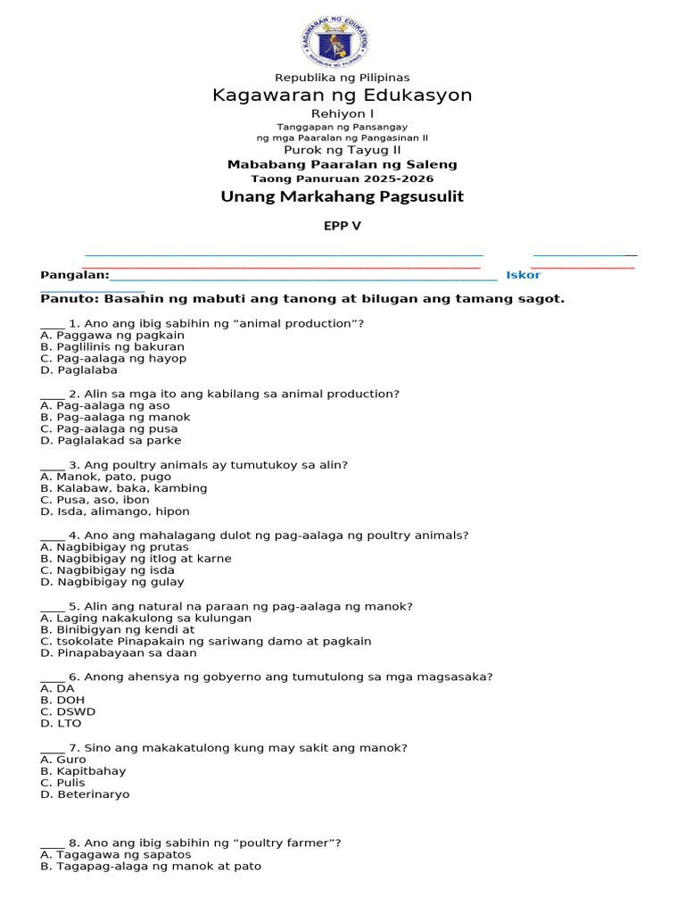 Q2 Epp 5 PT | PDF