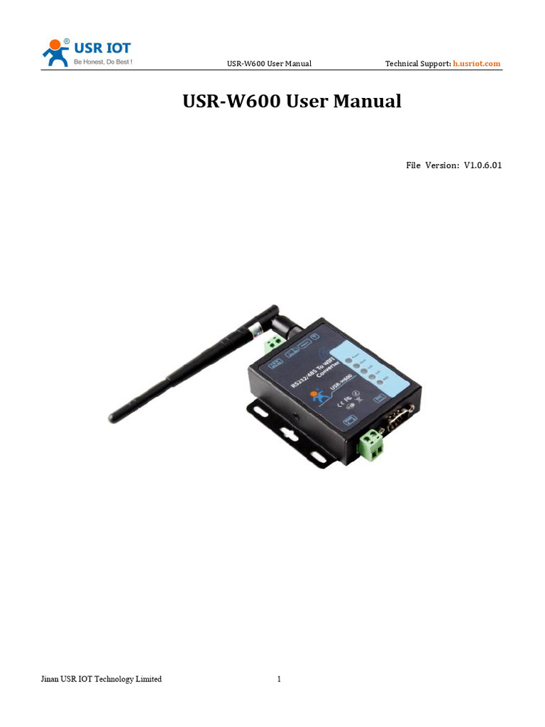 USR-W600 User Manual and Features Guide | PDF | Port (Computer ...