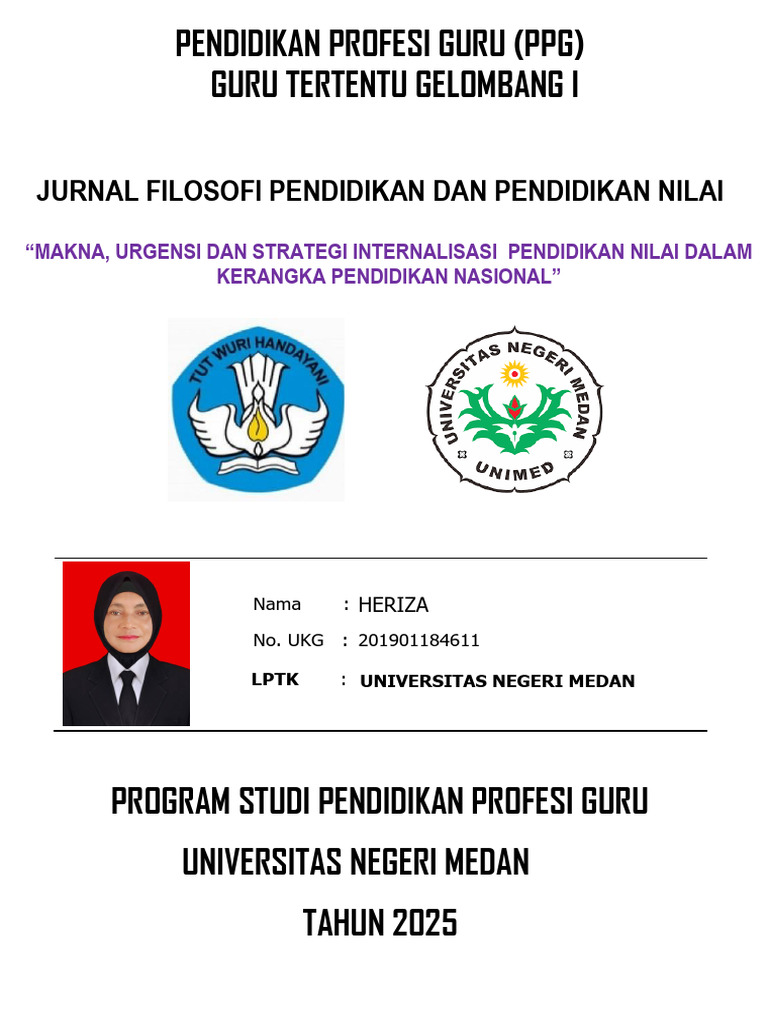 Heriza - Jurnal Filosofi Pendidikan Dan Pendidikan Nilai | PDF