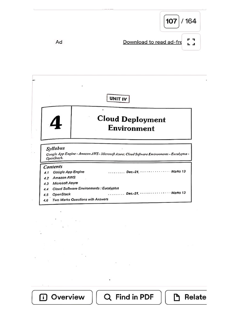 Unit 4 Cloud Computing | PDF