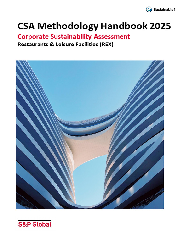 CSA Methodology Handbook REX | PDF | Business | Economies