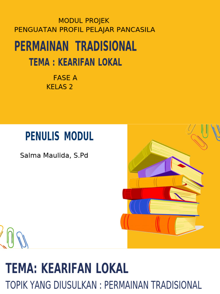 697262006 Modul Projek Modul p5 Permainan Tradisional Fase A | PDF