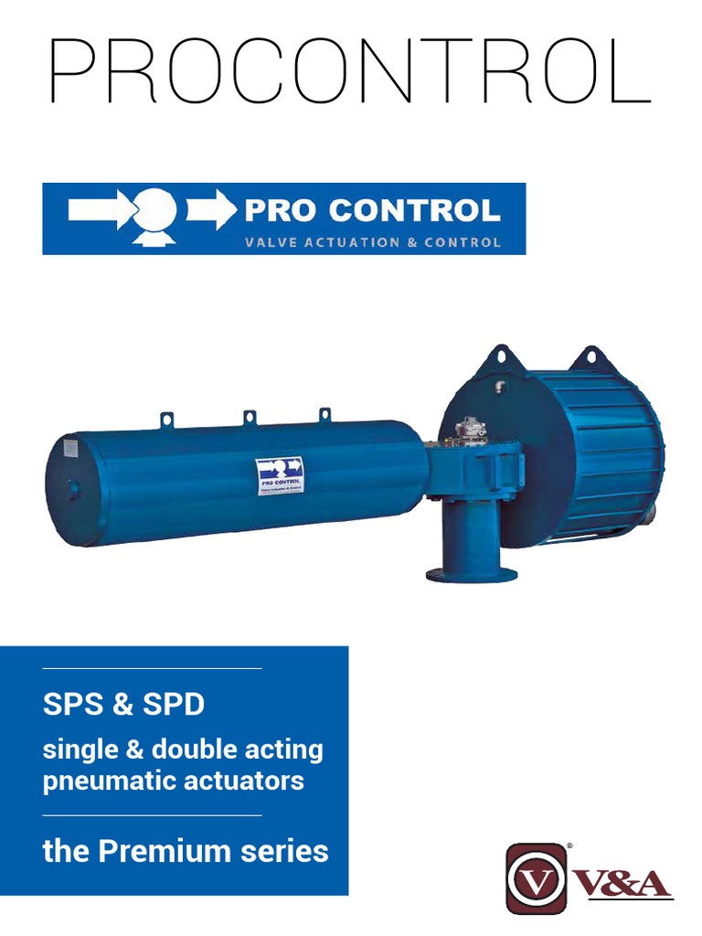 ProControl SPS & SPD Pneumatic Actuators | PDF | Valve | Actuator