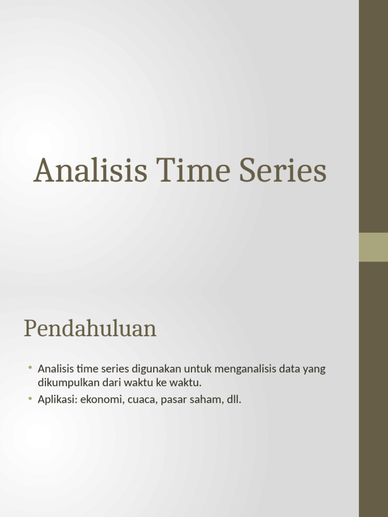 Analisis Time Series | PDF