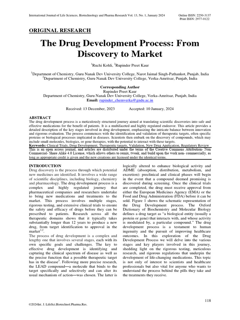 Drug Development Process Explained | PDF | Phases Of Clinical Research ...