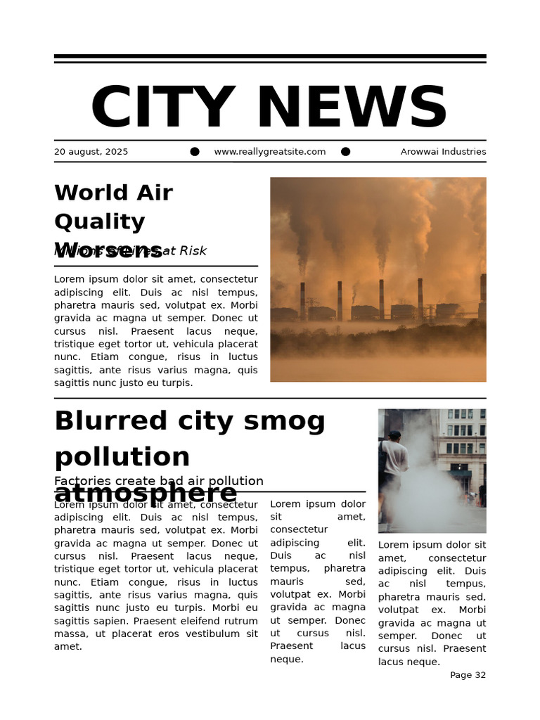 White Illustrated Environment Magazine | PDF