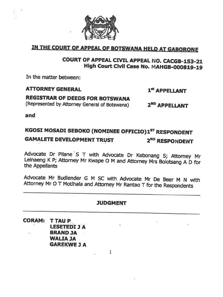 Kgosi Mosadi Case Full | PDF