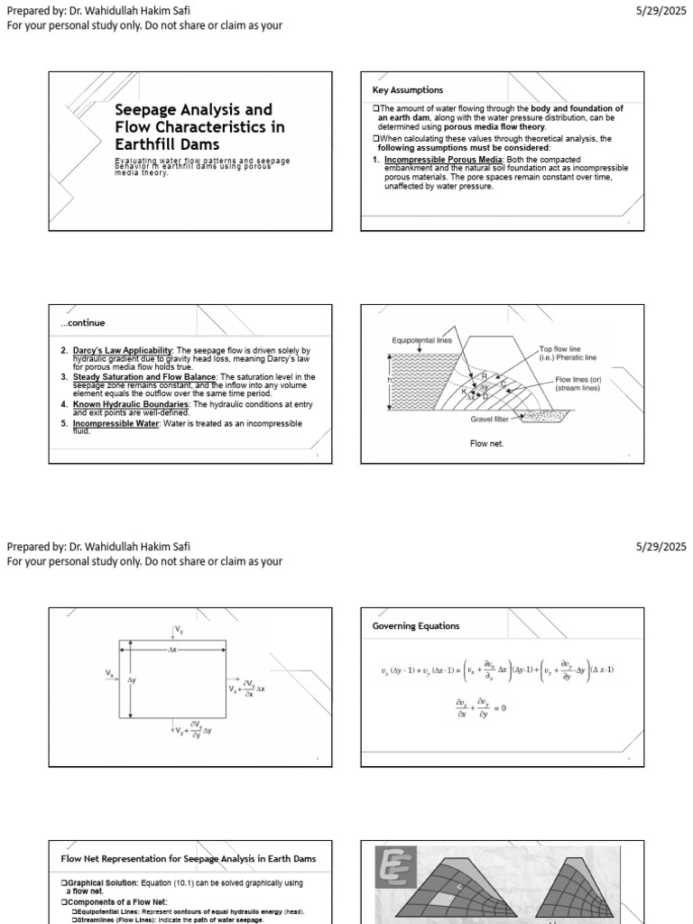 6 Seepage and Stability of Embankment Dams | PDF | Soil Mechanics ...