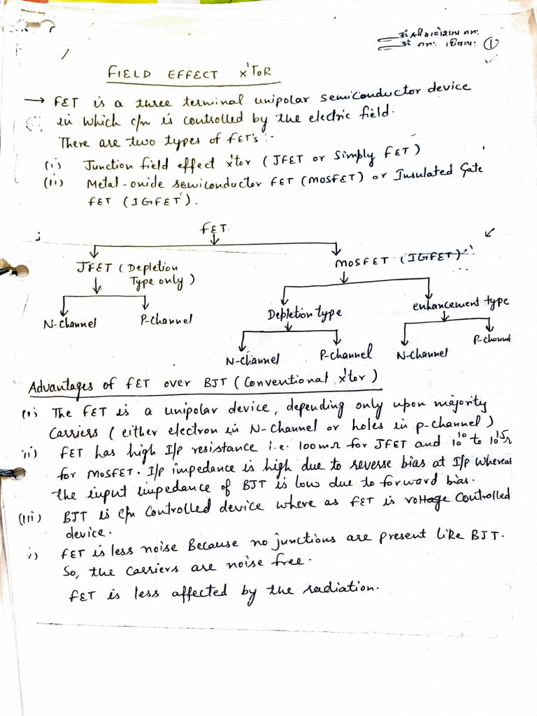 FET and MOSFET | PDF
