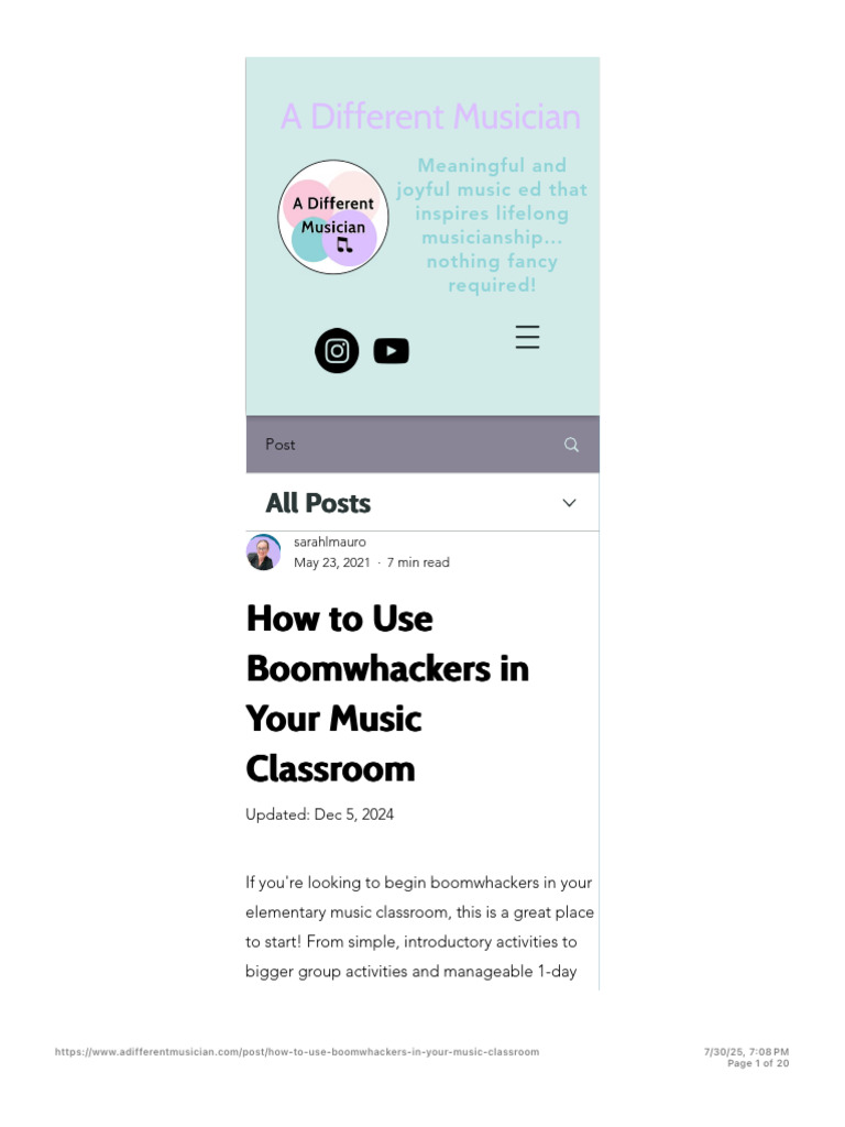 Using Boomwhackers in Music Classrooms | PDF | Scale (Music) | Musicology