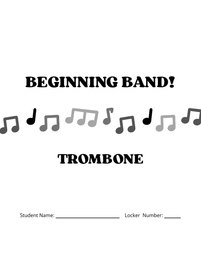 Beginning Band Packet - Trombone 2 | PDF