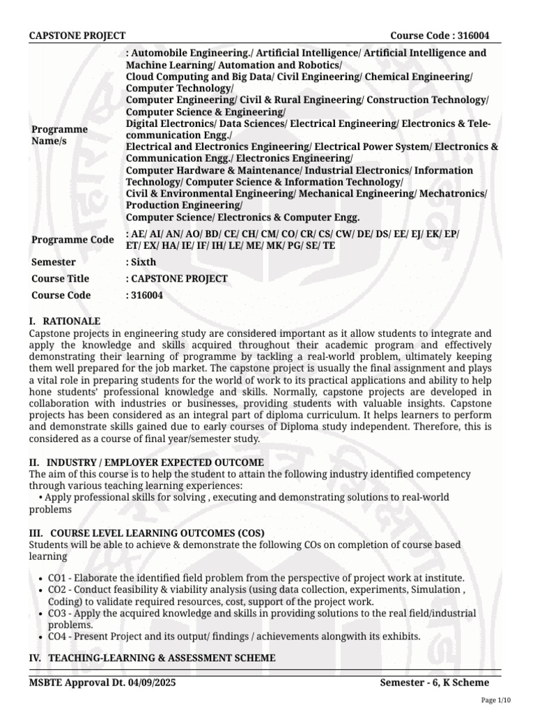 Capstone Project | PDF | Engineering | Prototype