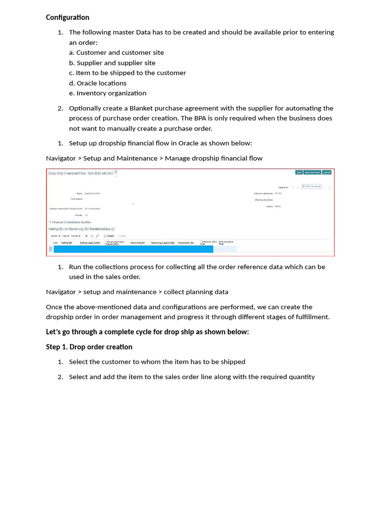 Setup Dropship Order Process Without Global Order Promising | PDF | Business Economics | Supply ...