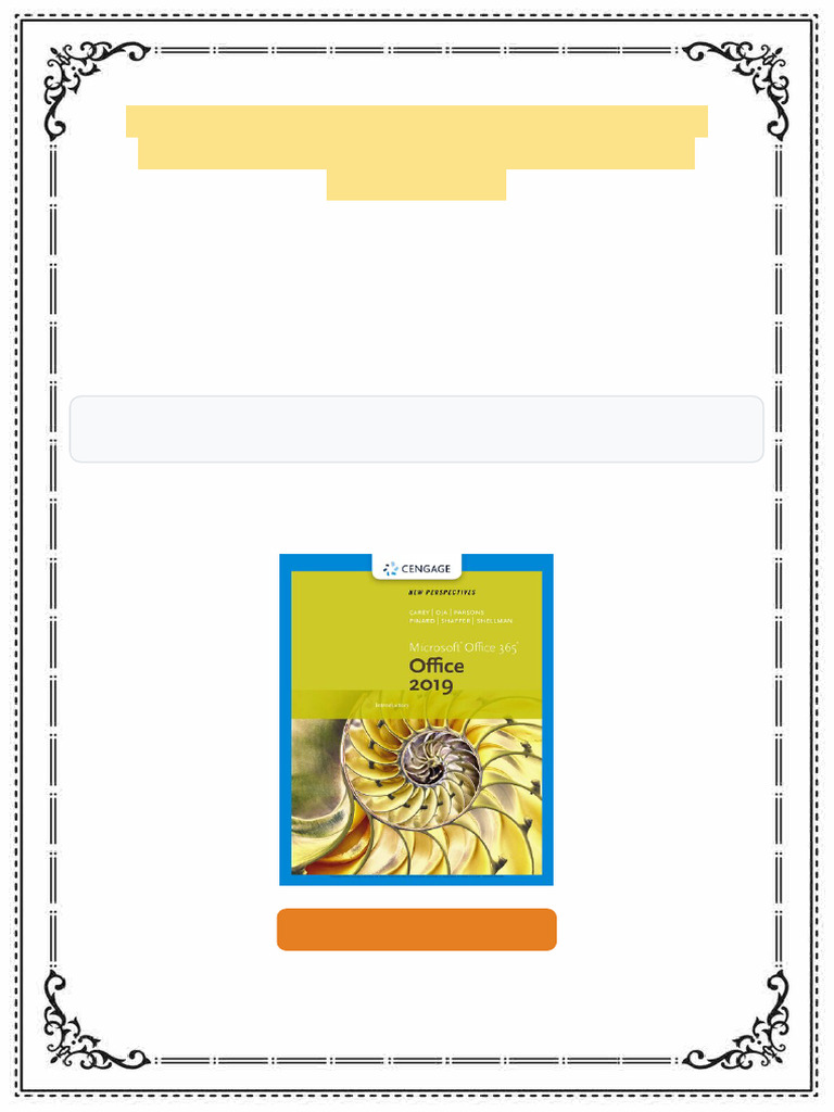 New Perspectives Microsoft Office 365 & Office 2019 Introductory (MindTap Course List) 1st ...
