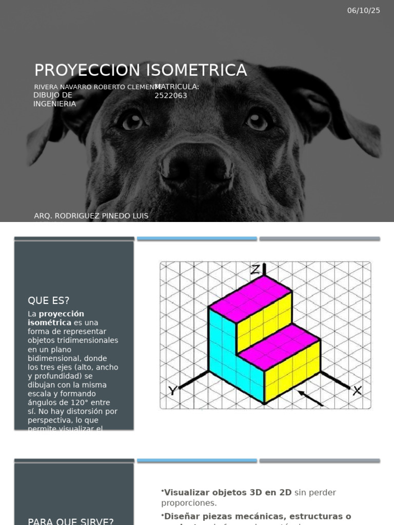 Proyeccion Isometrica | PDF | Perspectiva (Gráfica) | Geometria clasica