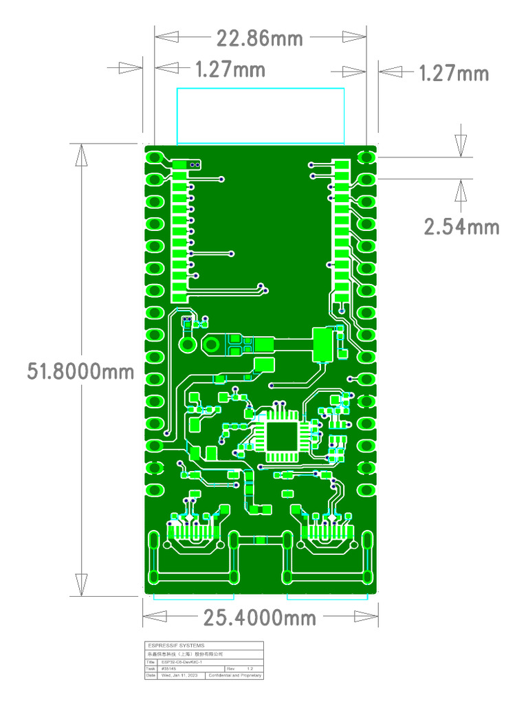 Esp32 c6 Devkitc 1 PCB Layout - v1.2 | PDF