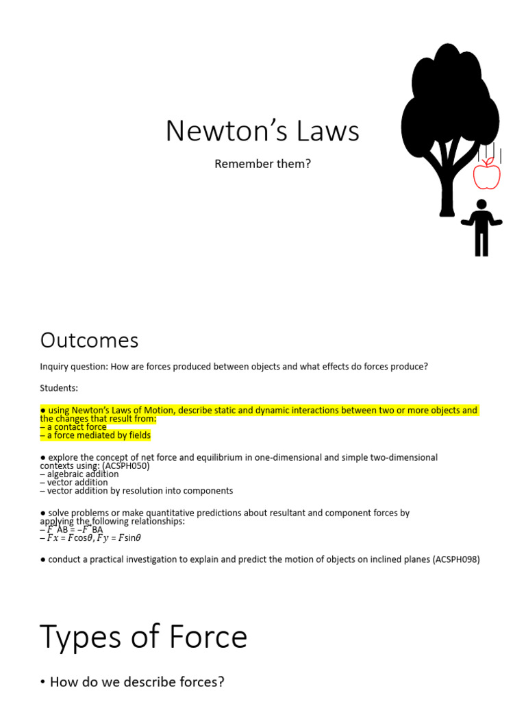 1 Newton's Laws Answers | PDF | Force | Tension (Physics)