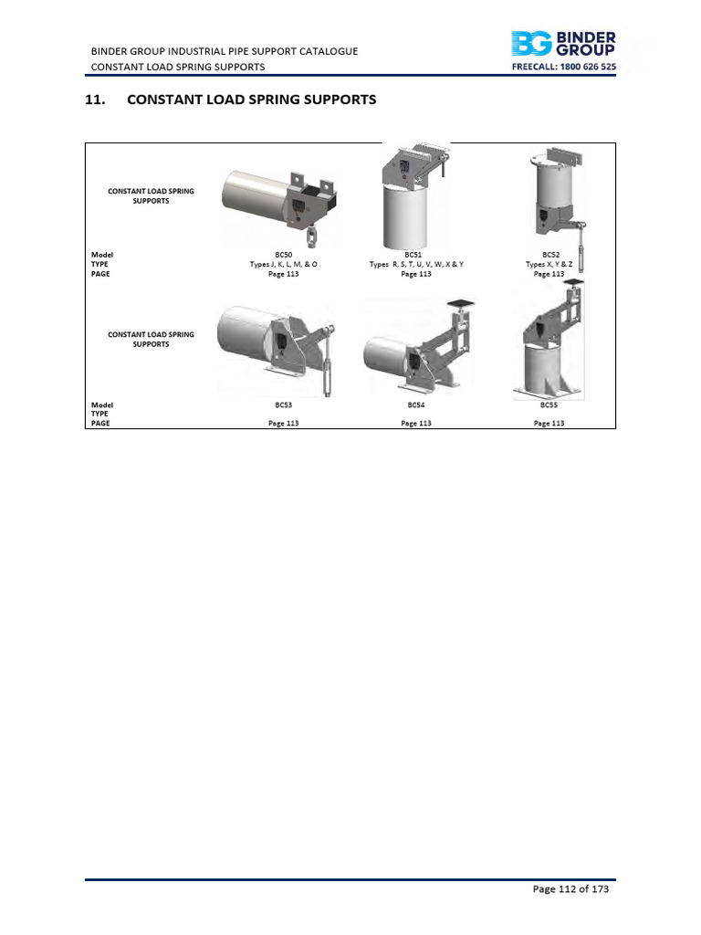 Constant Load Spring Supports Guide | PDF | Mechanical Engineering