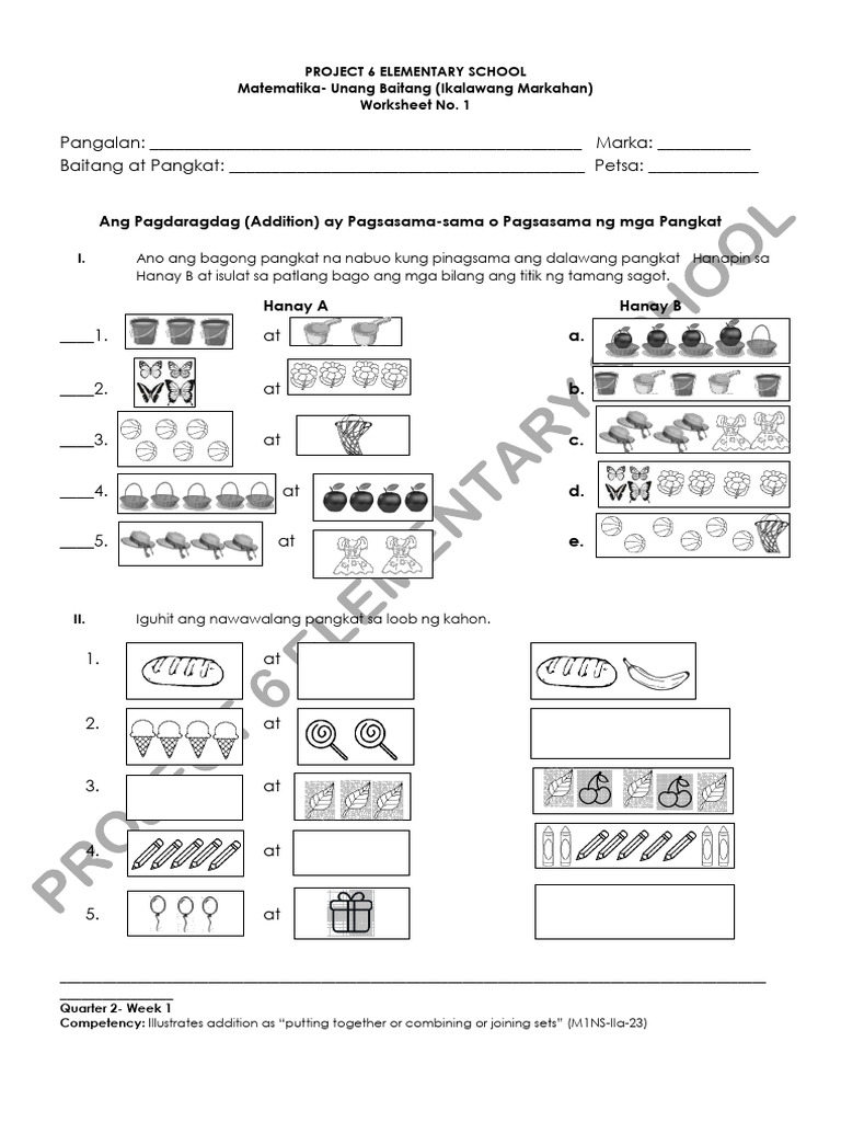 MATH I Worksheets For Q2 WEEKs 1 8 | PDF