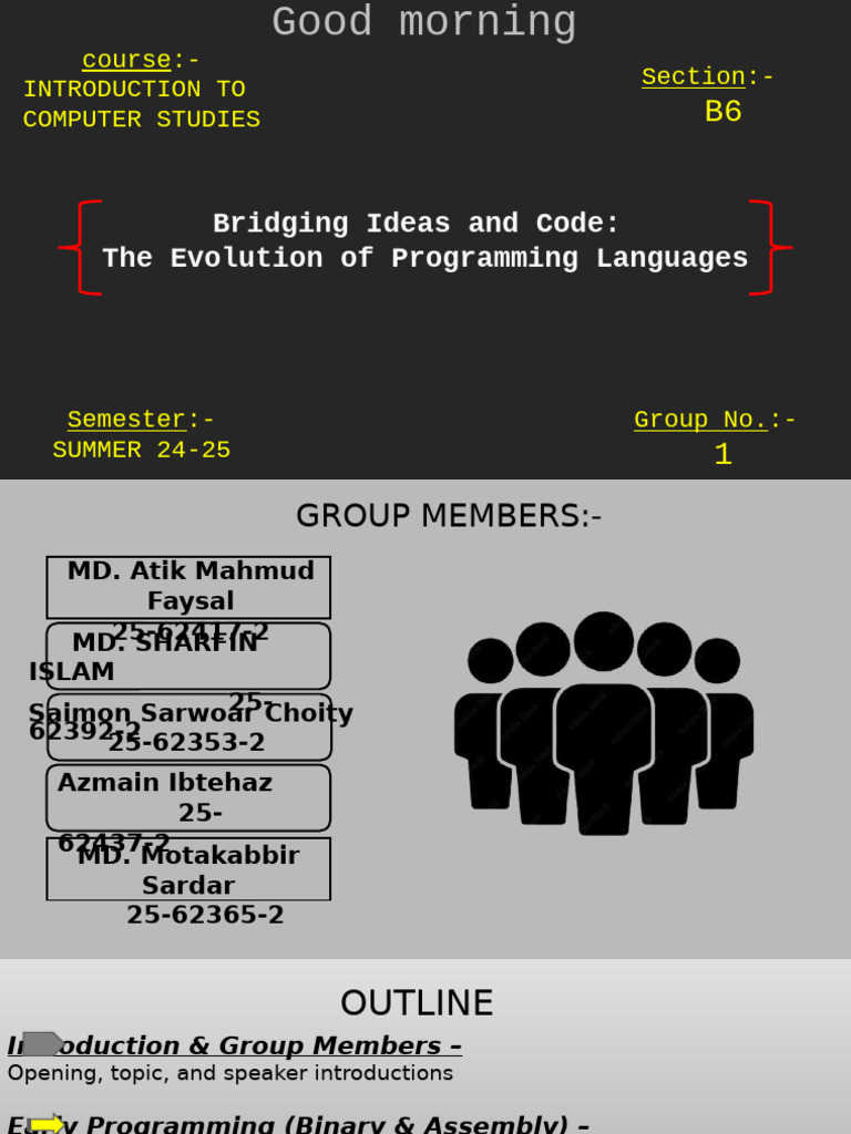 Ics Presentation Pdf Computer Programming Programming Language