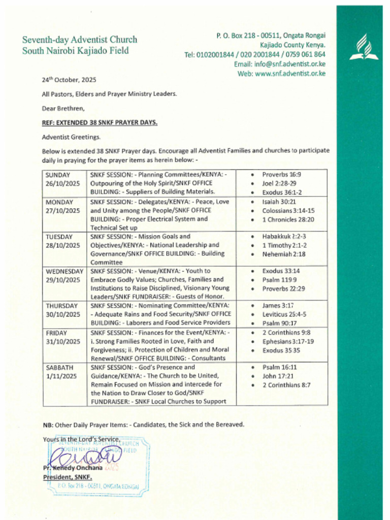 Next Week Prayers | PDF