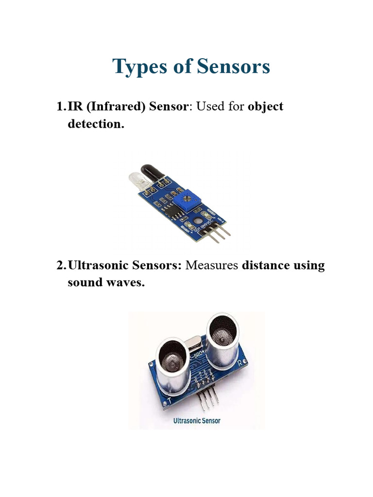 Types Of Sensors Pdf