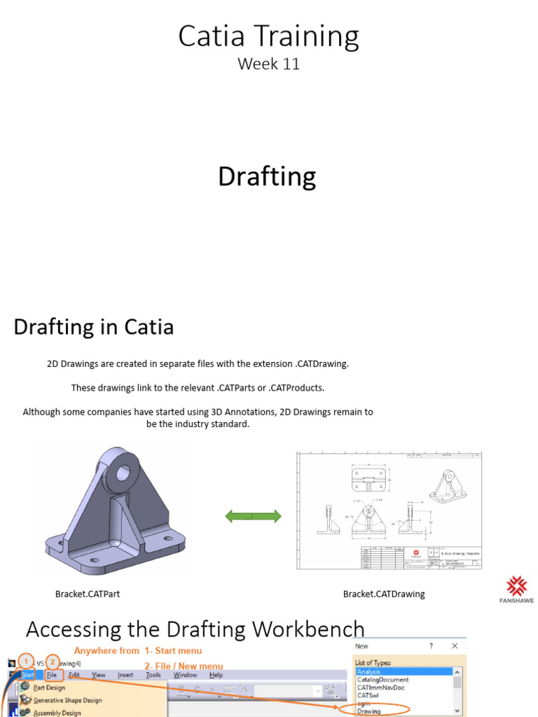 Catia Drafting Tutorial Guide | PDF | Circle | Line (Geometry)