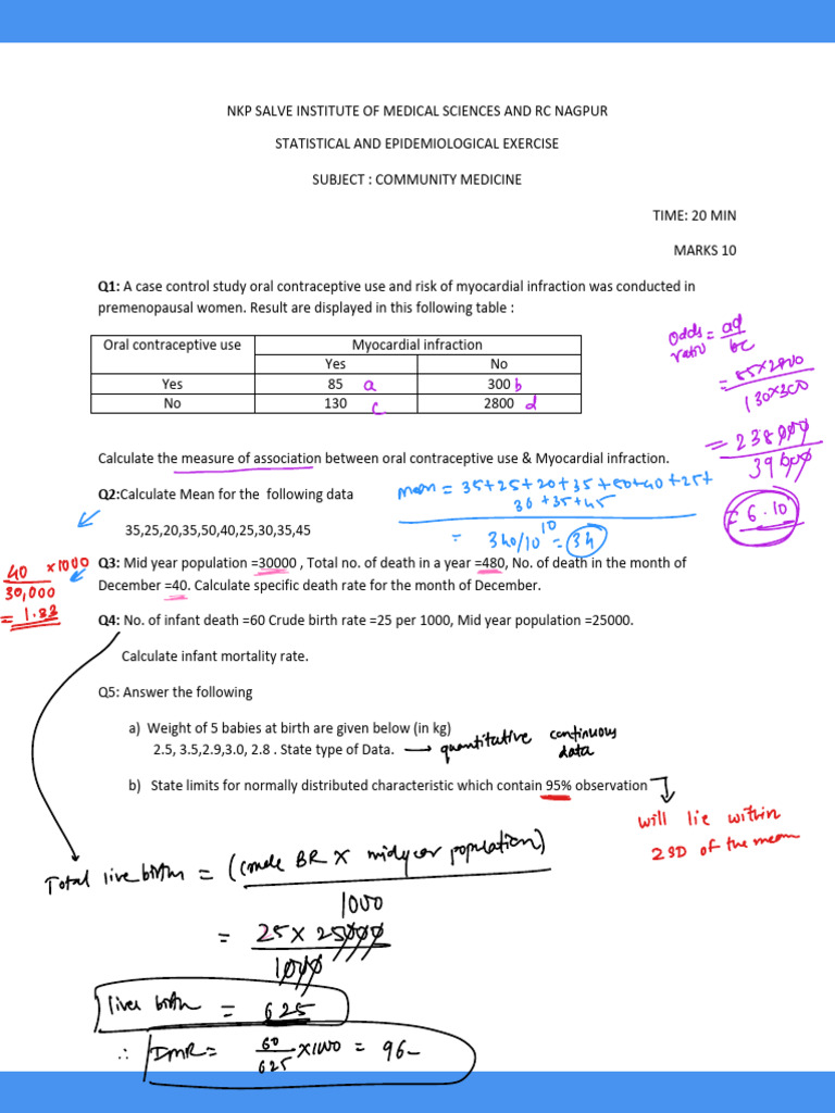 Biostats Batch A | PDF