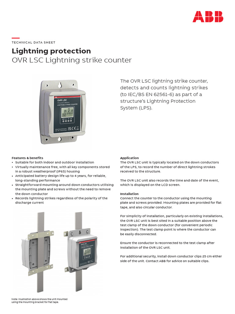 OVR LSC Lightning Strike Counter Guide | PDF | Electrical Components ...