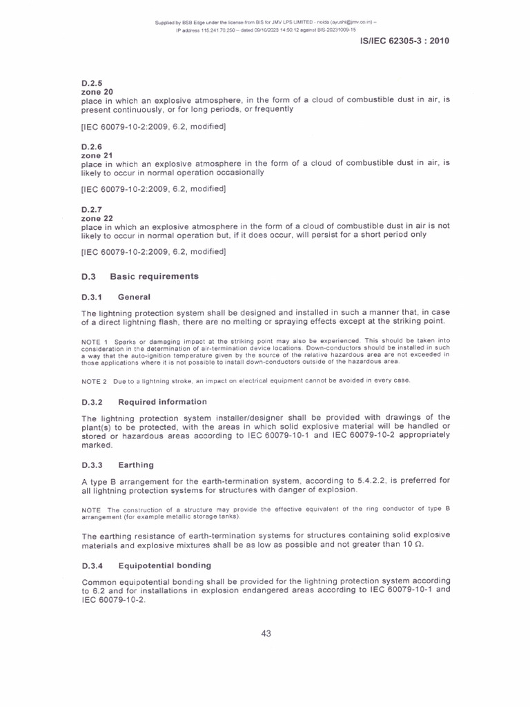 IS-IEC - 62305 Part - 3-2019 (10ohm) | PDF