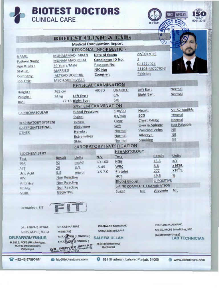 Muhammad Imran Dolphin Altrad | PDF | Cholesterol | Clinical Medicine