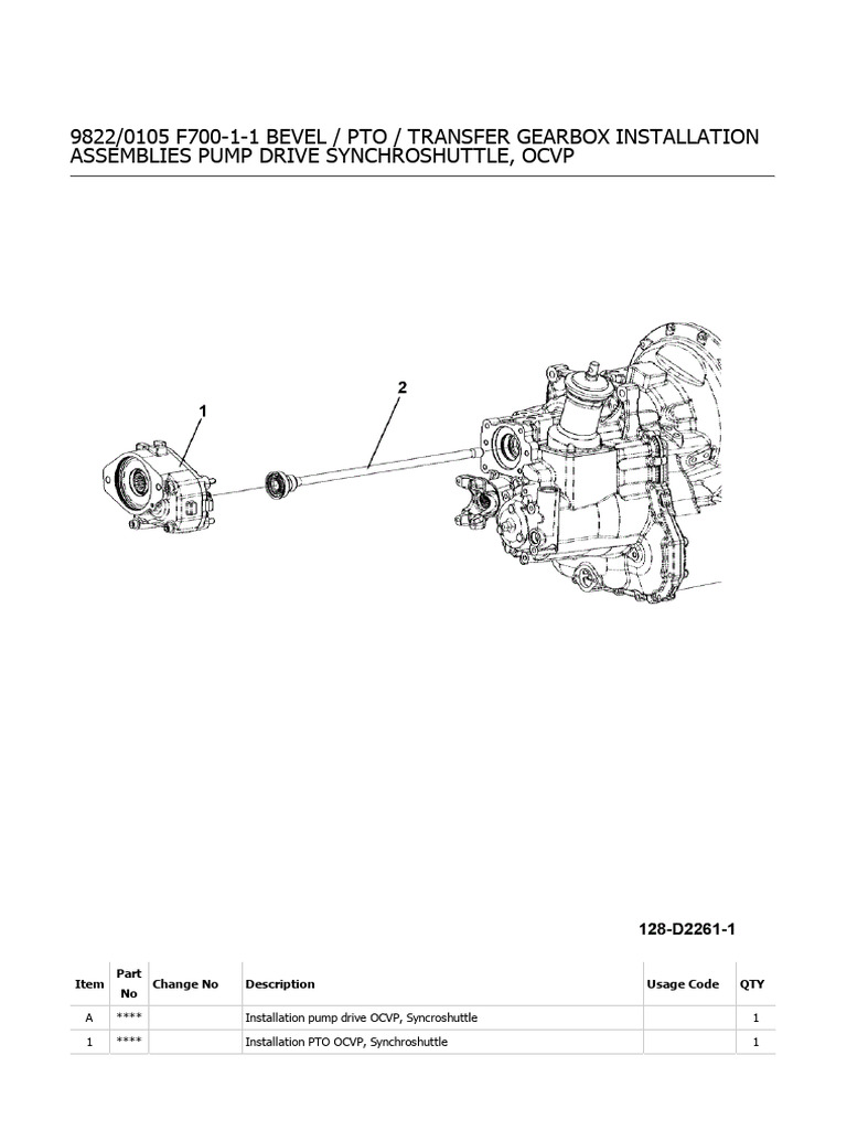 9822 - 0105 f700!1!1 Bevel - Pto - Transfer Gearbox Installation ...