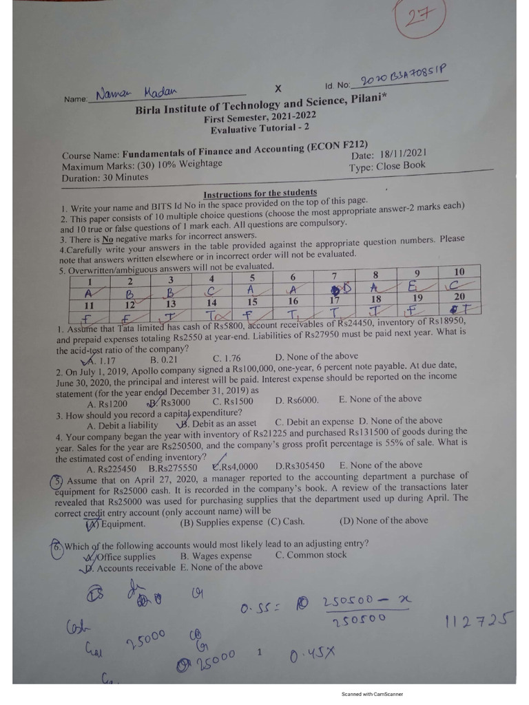 FUNDA FIN Financial Statement Analysis | PDF