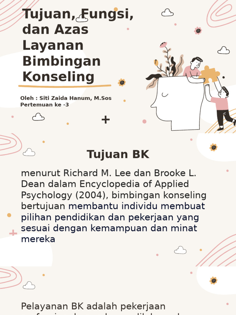 Azas Layanan Bimbingan Konseling | PDF
