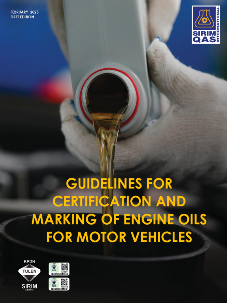 Engine Oil Certification Guidelines 2025 | PDF | Cost Of Living ...